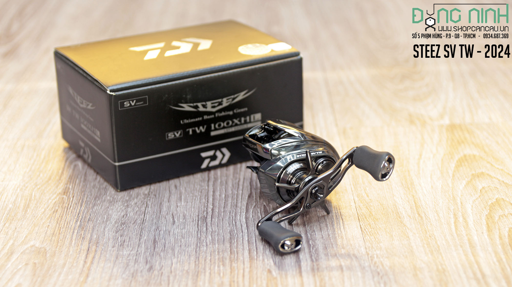 Máy ngang Daiwa Steez SV TW - 2024 - siêu phẩm Made in Japan